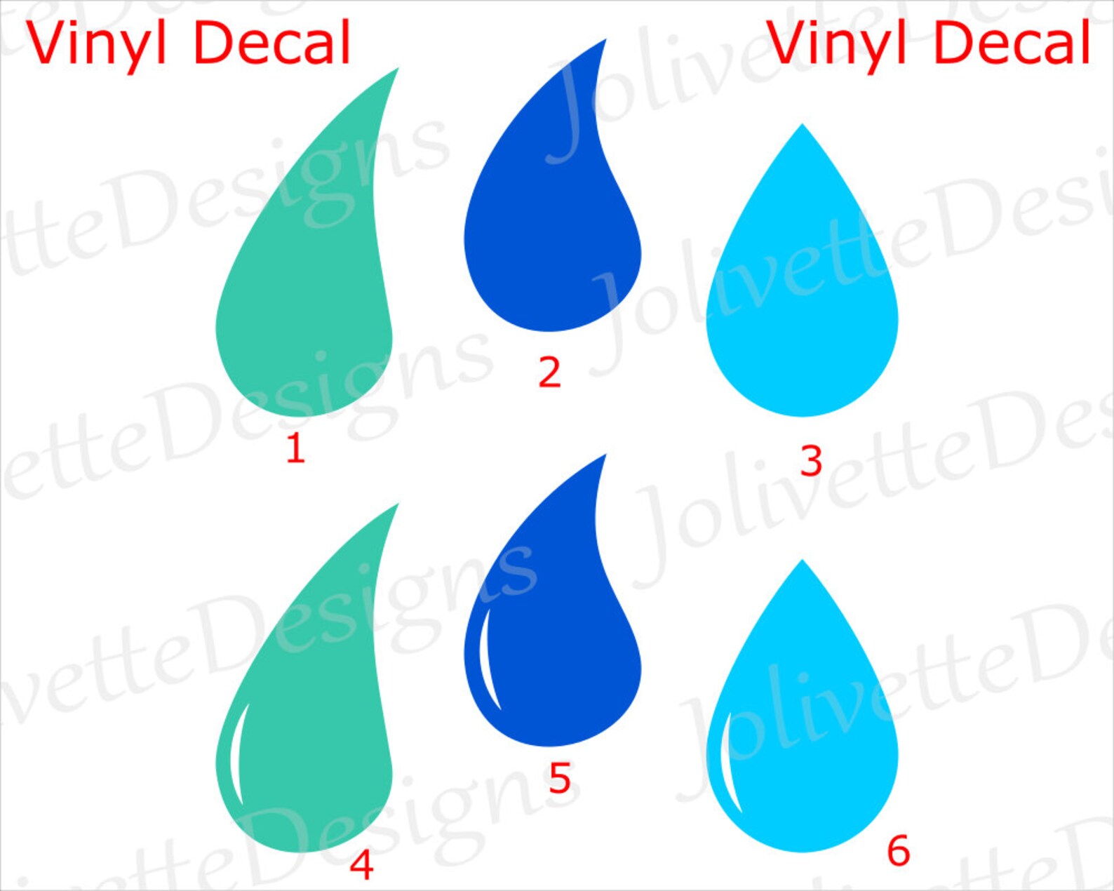 Rain Drop Water Drip Wet Droplet Decal Car Decal Laptop - Etsy UK