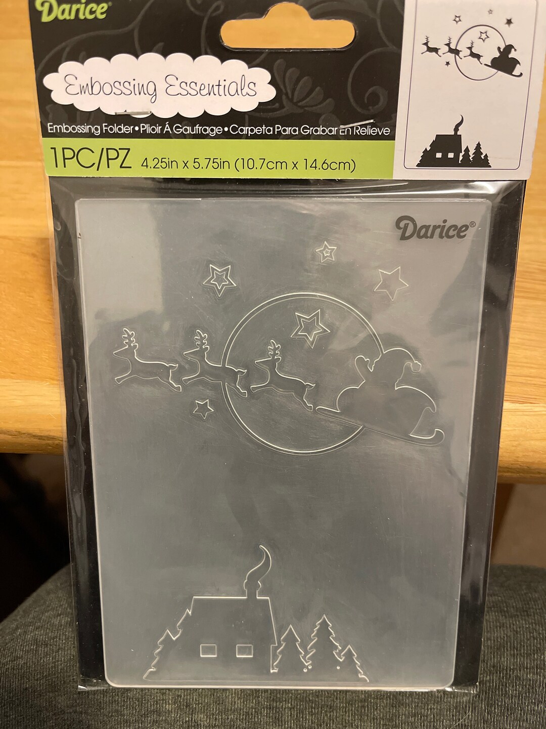 Darice Embossing Folder ~ Santa Flying Sleigh - NEW - Etsy