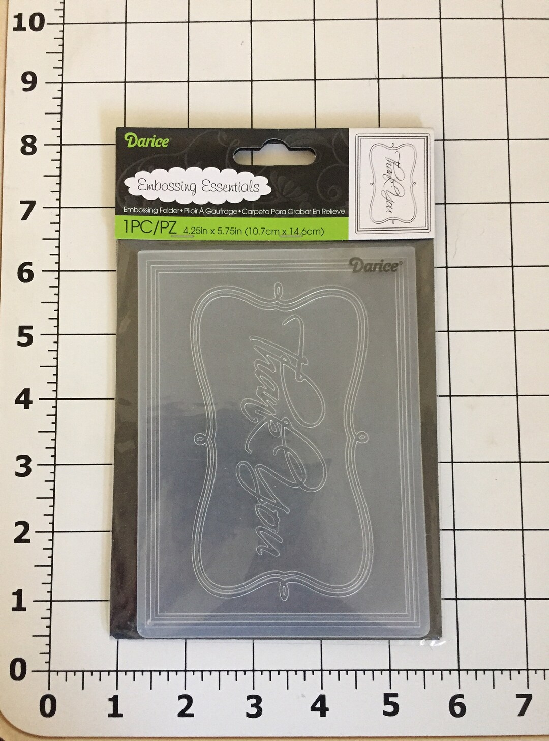 Darice Embossing Folder ~thank You~ New - Etsy