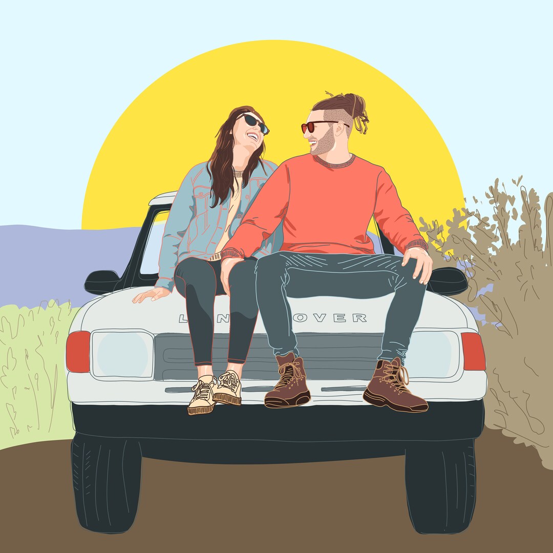 Custom Family Portrait, Family Drawing From Photo, Custom Illustration ...