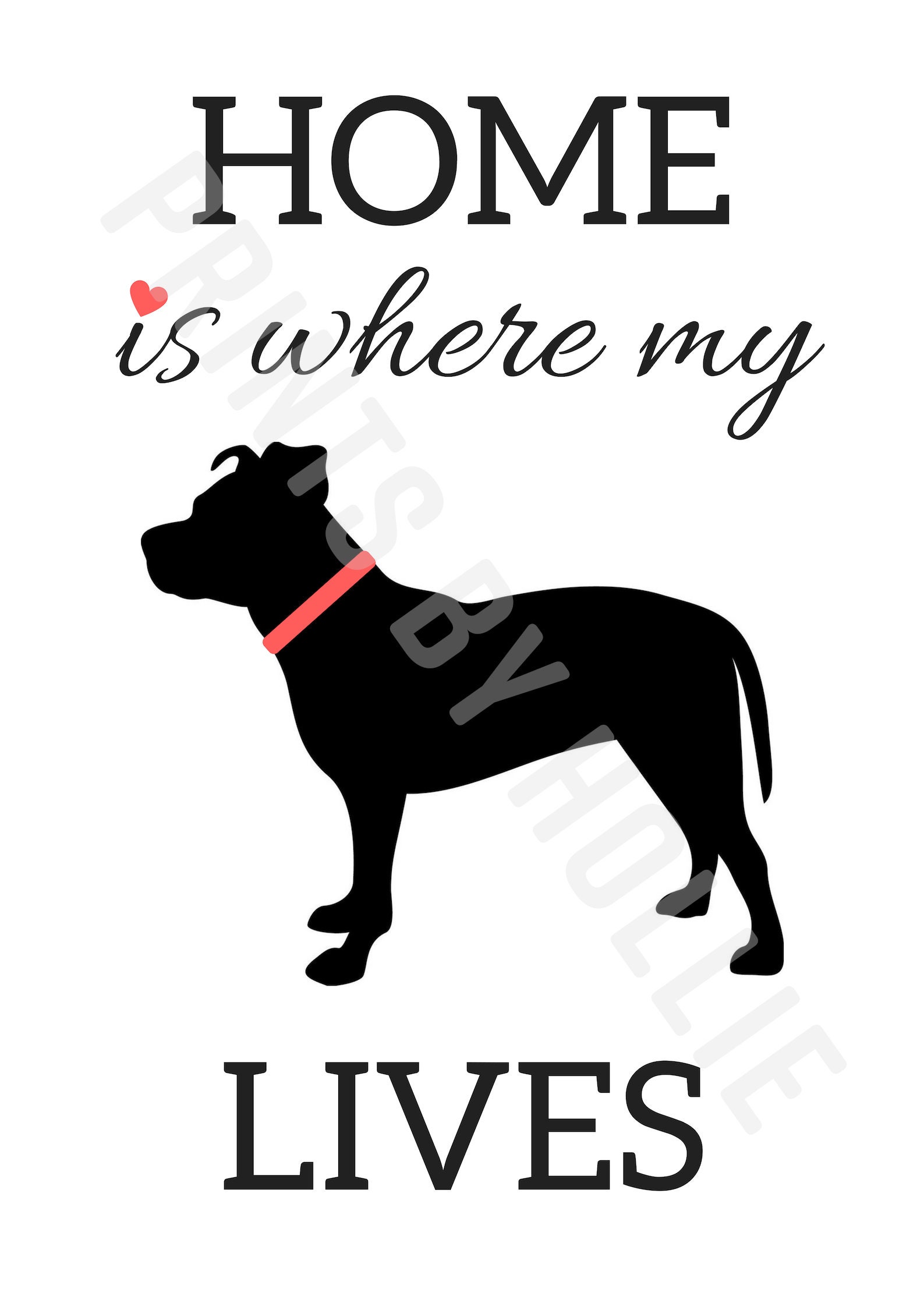 Staffy Poster Download Instant Download Dog Digital Print - Etsy
