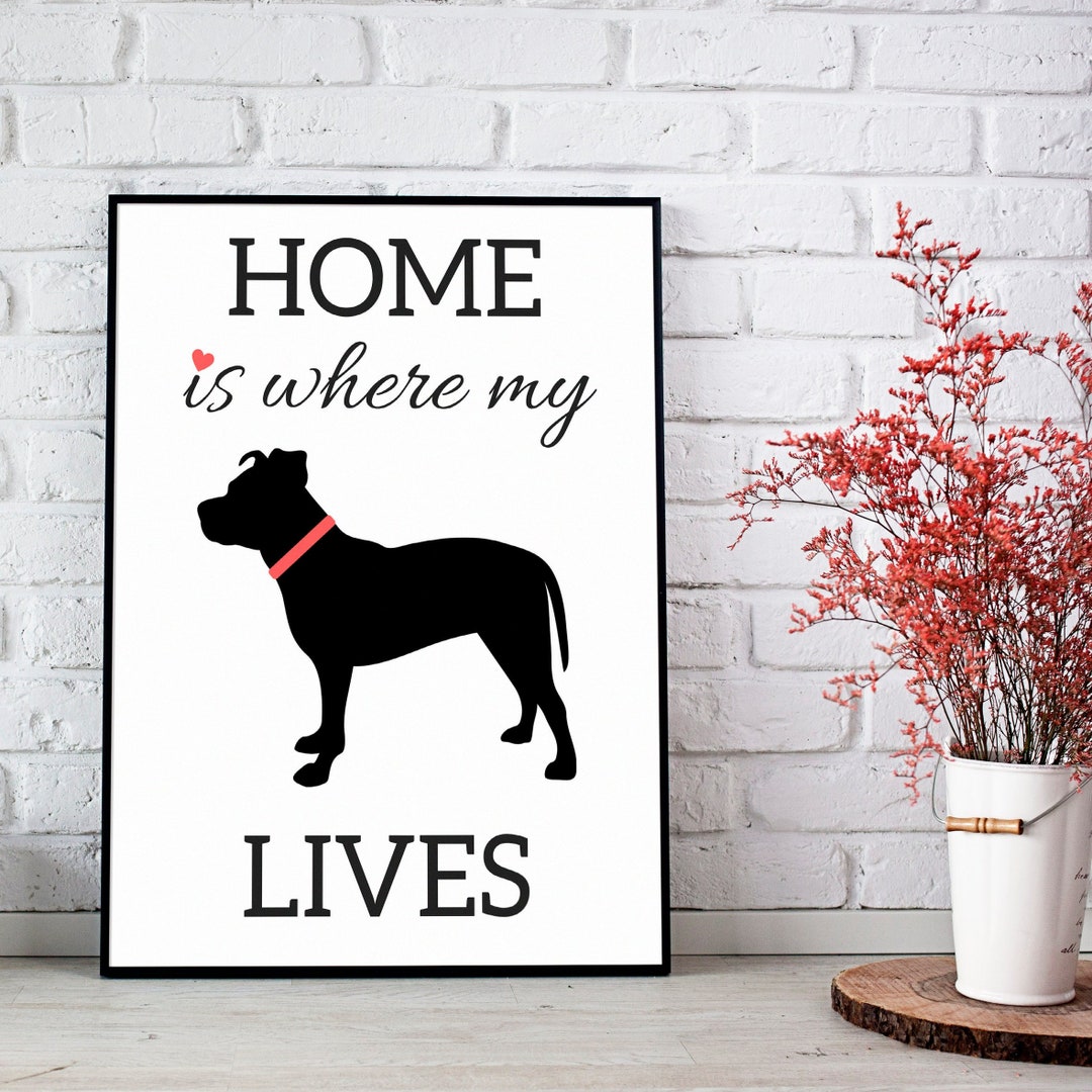 Staffy Poster Download Instant Download Dog Digital Print - Etsy