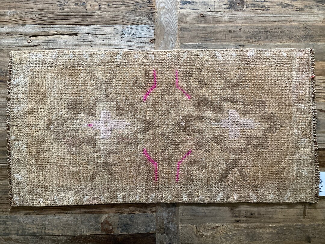1’9 X 3’5 Antique Kars Rug Muted Camel Brown, Beige & Pink - Etsy