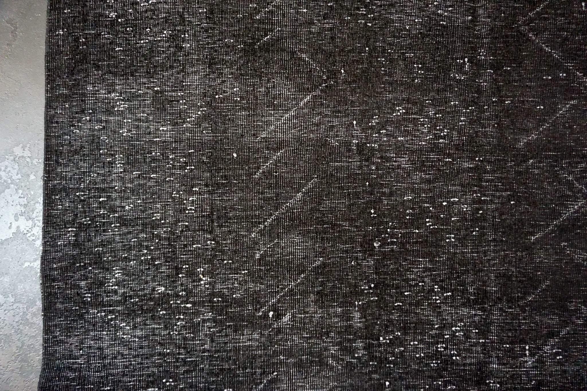 96 x 13 Classic Vintage Rug Black Overdyed Carpet 1970's | Etsy