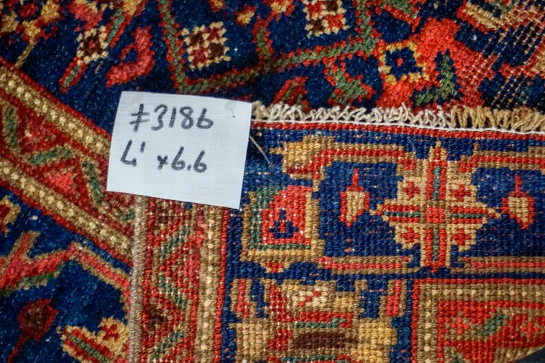 4 X 66 Vintage Carpet Blue Red and Green 70s - Etsy