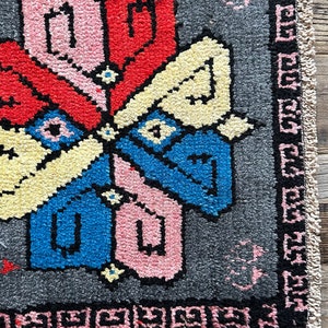 1’6 X 2’5 Vintage Kars Rug Colorful Primary Color Palette - Etsy