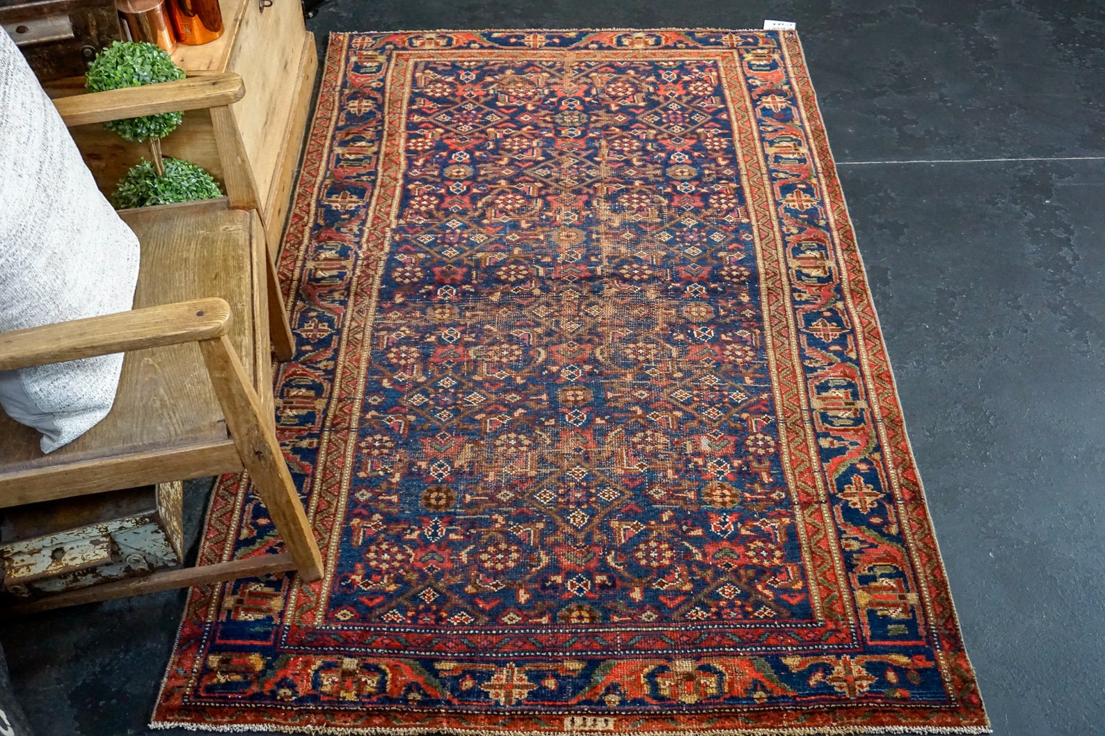 4 X 66 Vintage Carpet Blue Red and Green 70s - Etsy