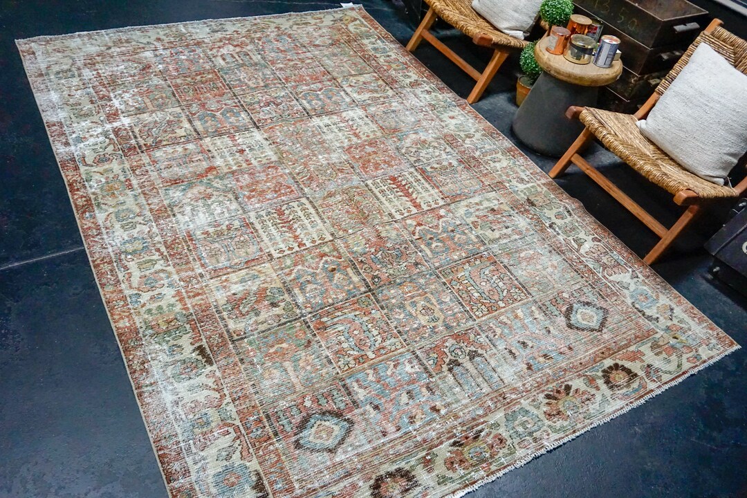 67 X 910 Classic Antique Carpet Muted Rose, Blue & Green SB - Etsy