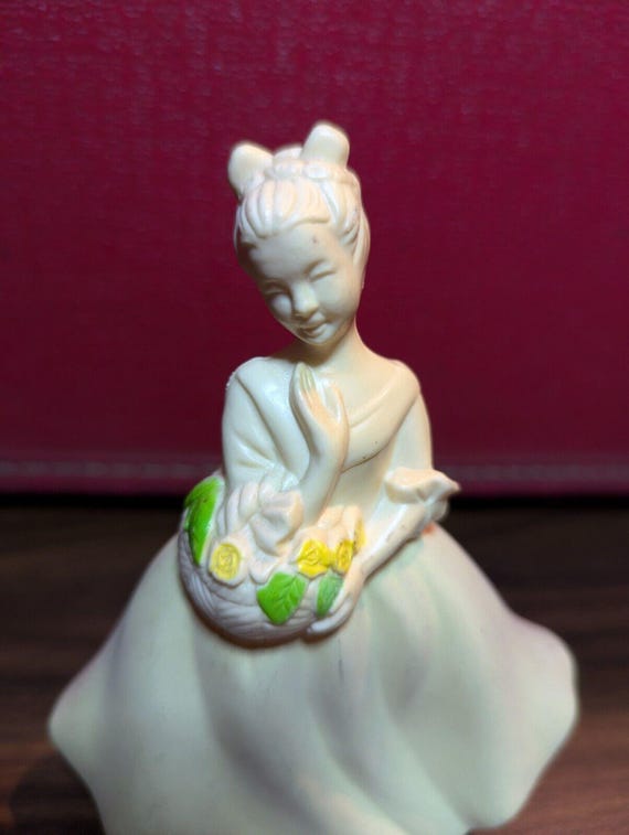 Vintage Avon Flower Maiden Girl Cologne Bottles - Top… - Gem