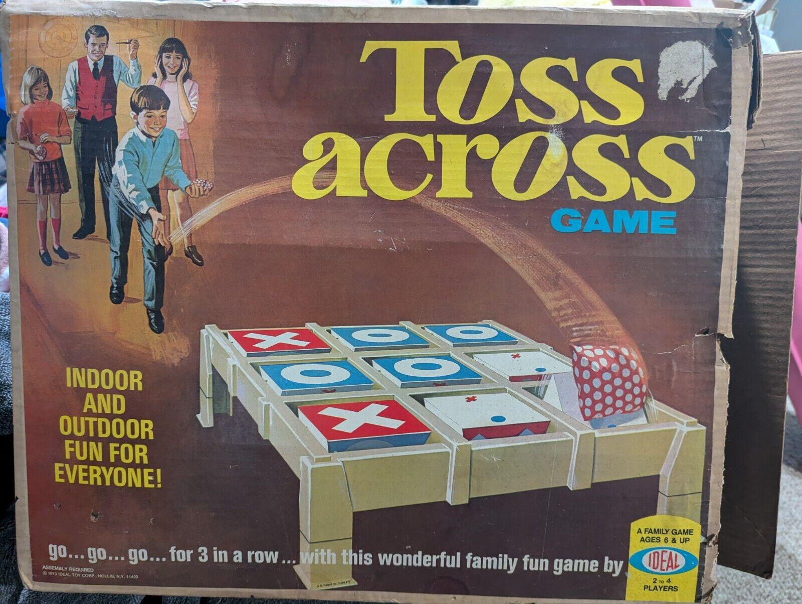 Vintage Toss Across Bag Toss Game W/ Original Box Complete 6 Bean Bags ...