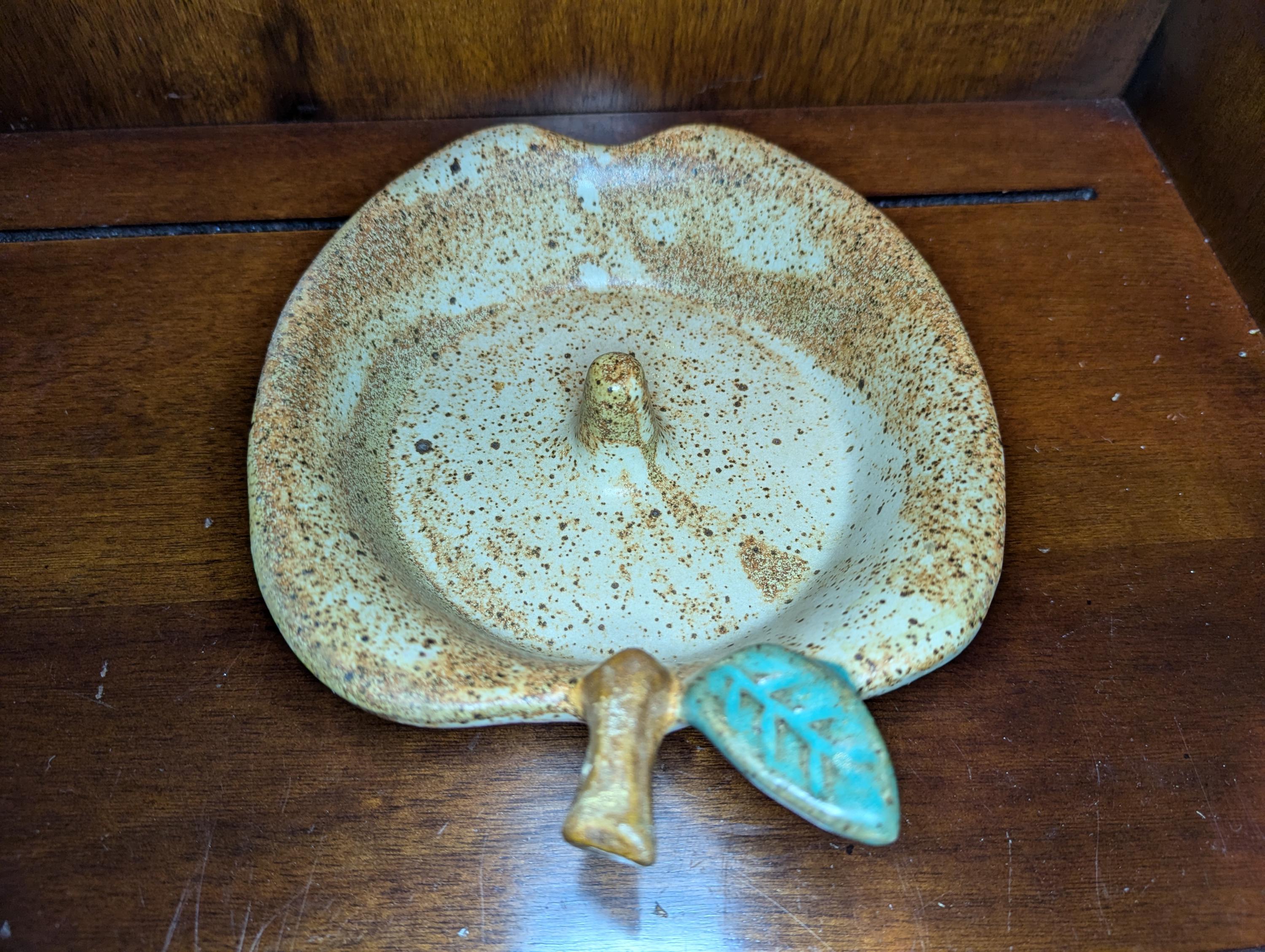 Vintage Ceramic Apple Baker Dish - Etsy