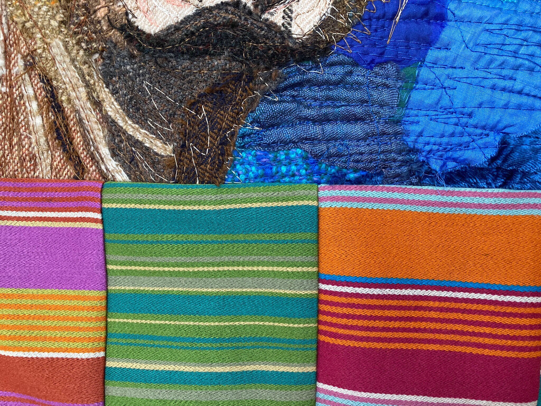 Highland Cow Fabric Collage and Machine Embroidery Wall Hanging - Etsy