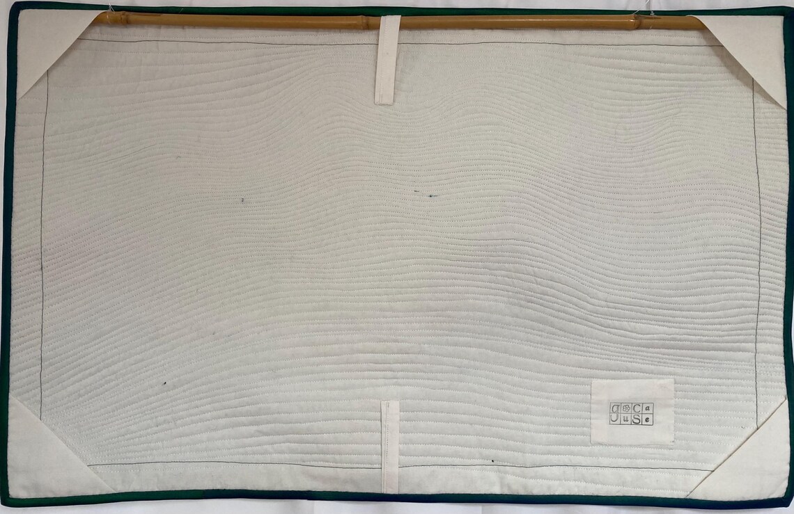 Wave Fabric Collage and Machine Embroidery - Etsy