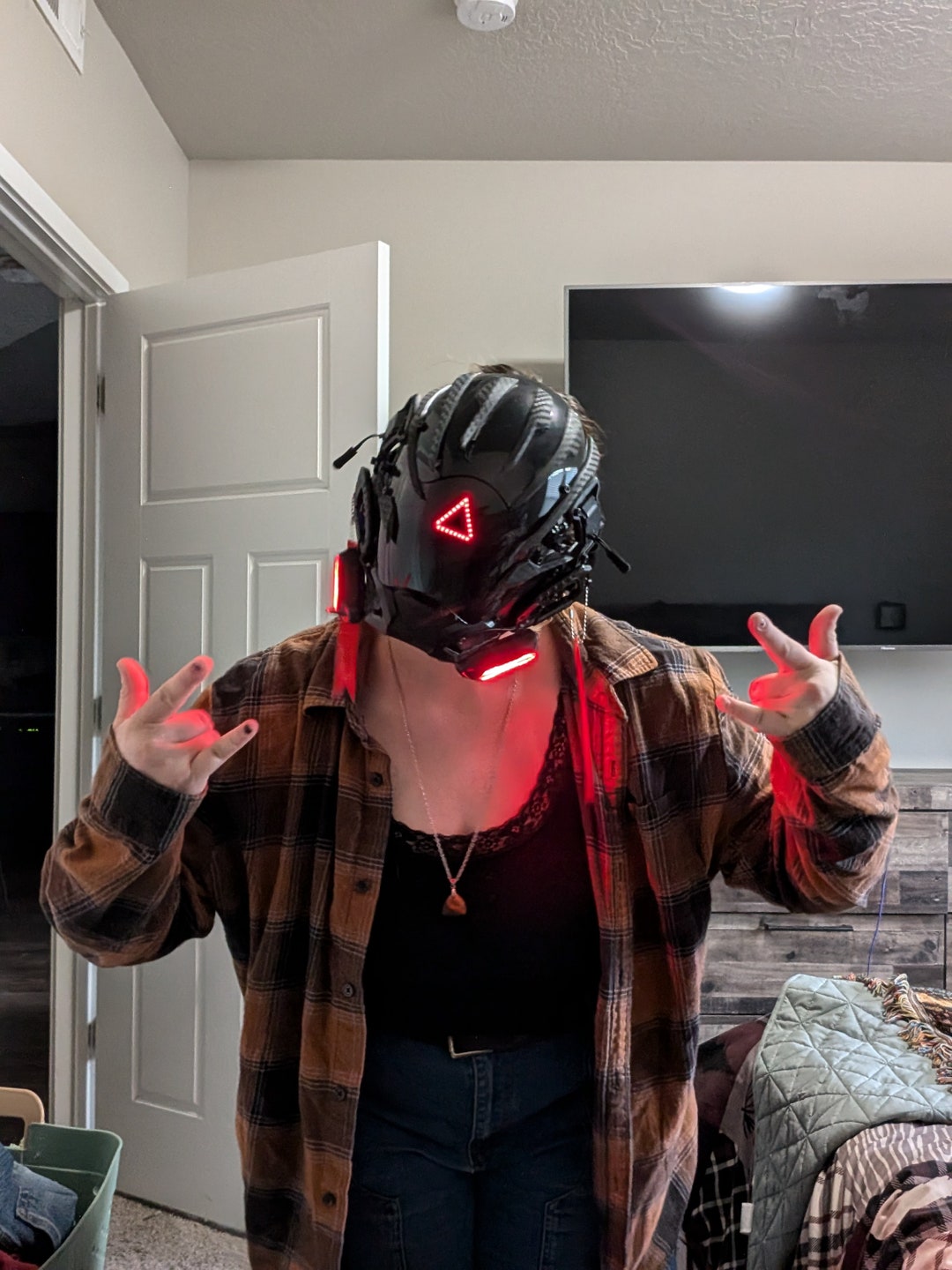 LED Cosplay Mask, Cool Masks, Cosplay Mask, Robot Mask, Cyborg Mask ...