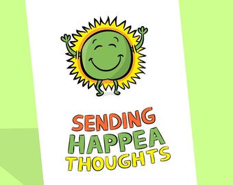 Positive Pea Card - Etsy