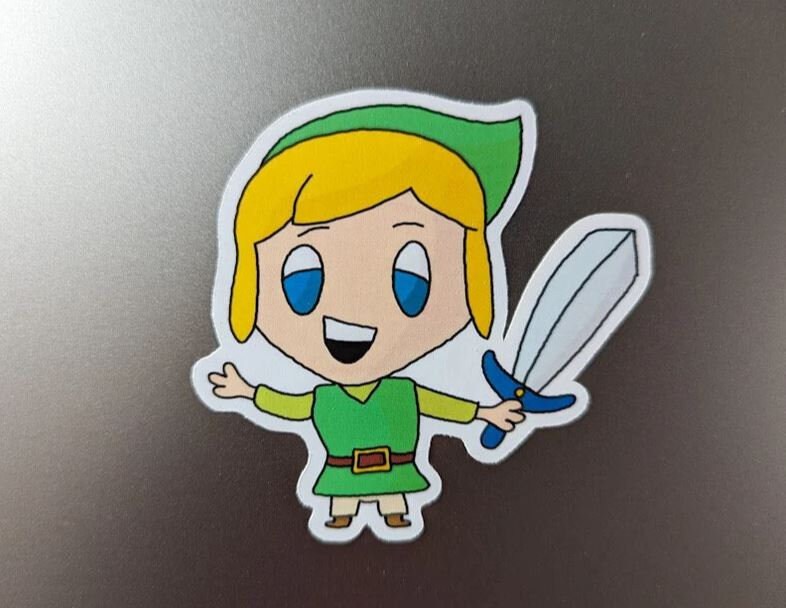 Legend of Zelda Card Zelda Link Card Legend of Zelda Birthday Cards ...