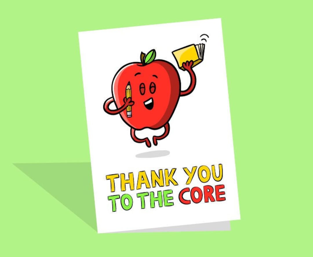 Thank You Teacher Card | Funny Tutor | Appreciation | Thanks | End of ...