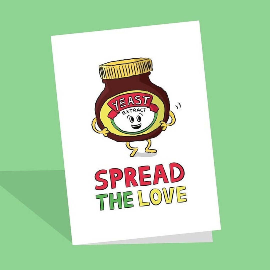 Marmite Cards | Spread the Love Card | Yeast | Marmite Fan | Love It ...