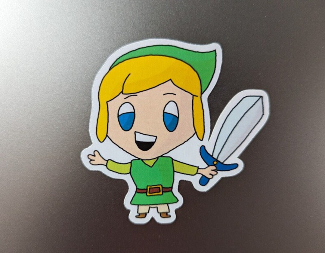 Link Sticker Legend of Zelda Stickers Video Gamer Stickers Cute Vinyl ...