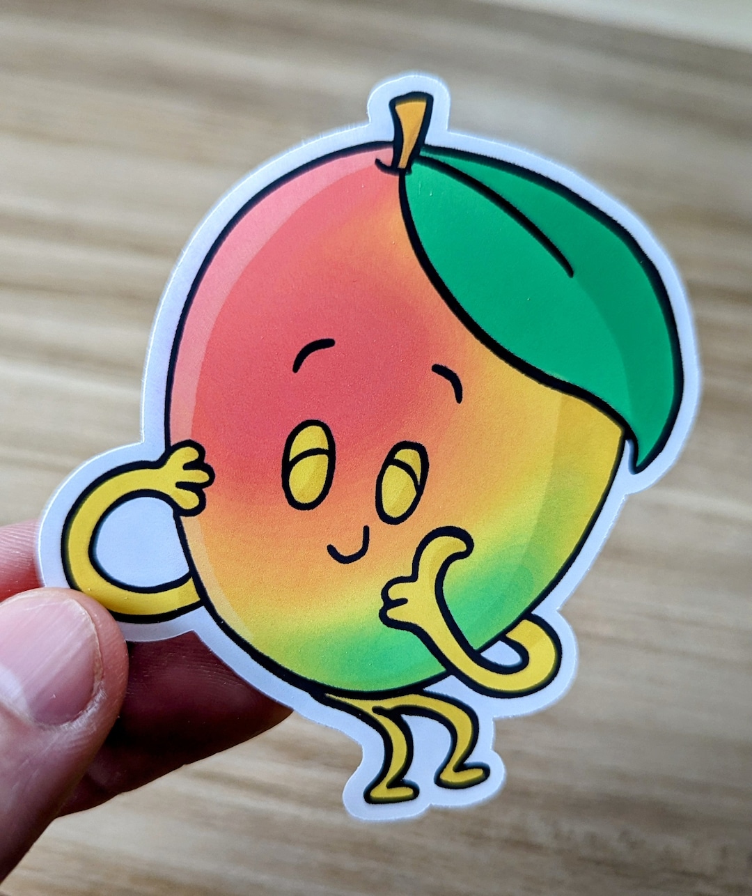 Mango Sticker | Cute Mango Decal | Fruit Stickers | Kawaii Mangoes ...