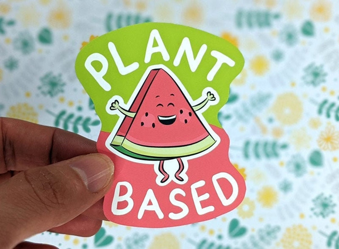 Plant Based Stickers | Plant-based Diet | Watermelon Sticker | Vegan ...
