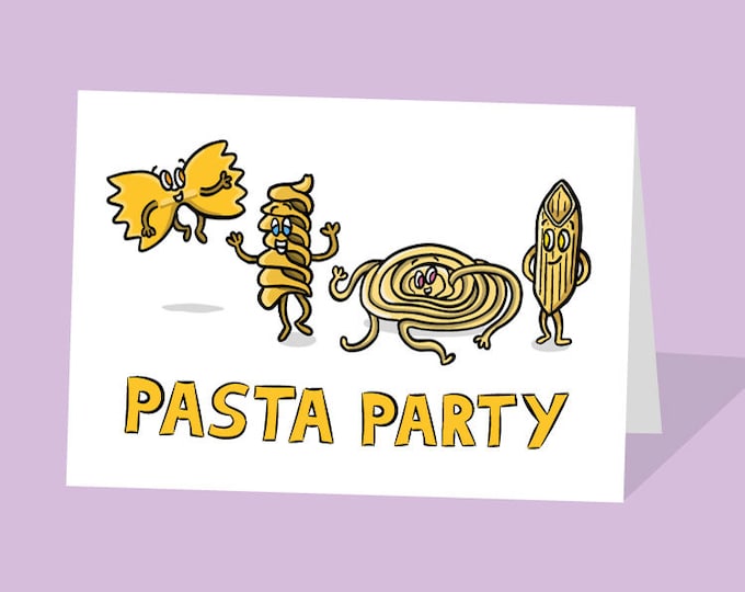 Pasta Card Pasta Birthday Card Food Puns Food Cards Funny Birthday ...