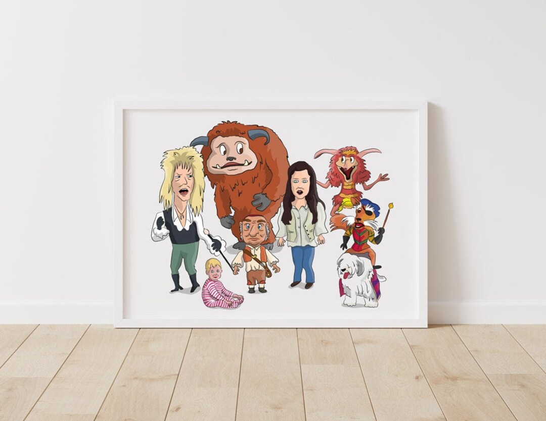 The Labyrinth Print | Labyrinth Wall Art | 80's Movie Art Print | Sir ...