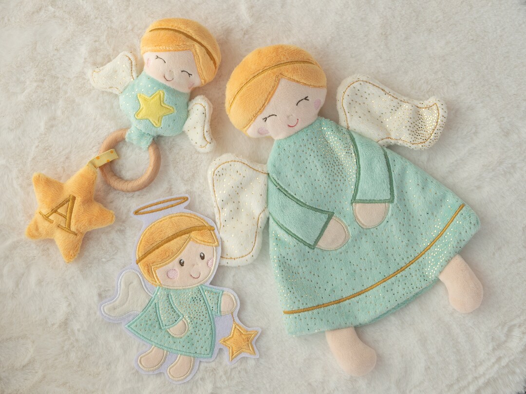Guardian Angel Bundle Cuddly Blanket, Gripping Toy, Application in 6 ...