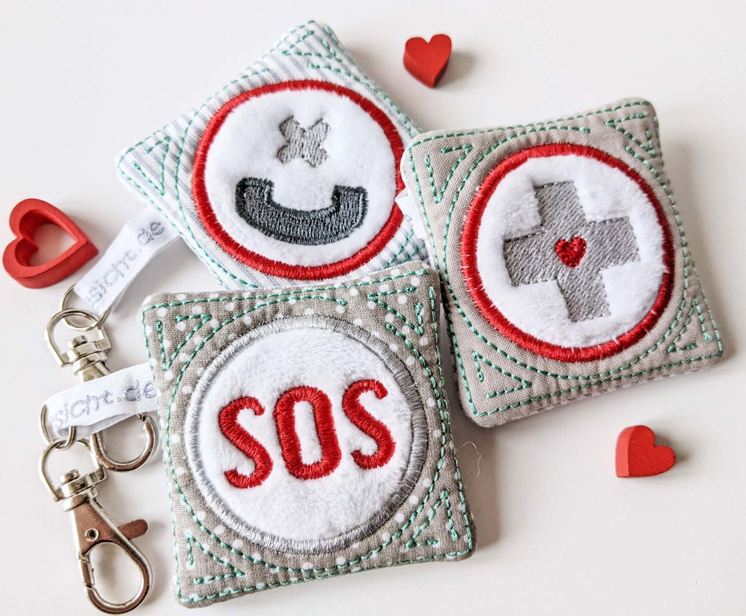 ITH Embroidery File Emergency/sos Tag 10x10 4x4 - Etsy