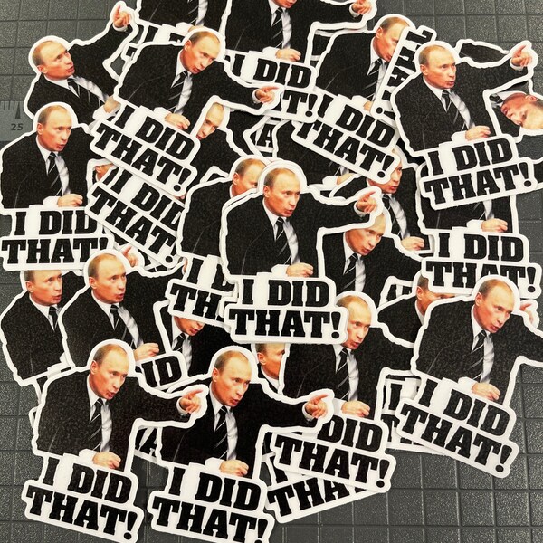 Trump I Did That Sticker - Etsy