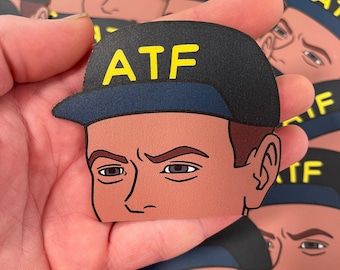 ATF Agent Peeker Vinyl Sticker Meme Decal Tactical Stickers - Etsy