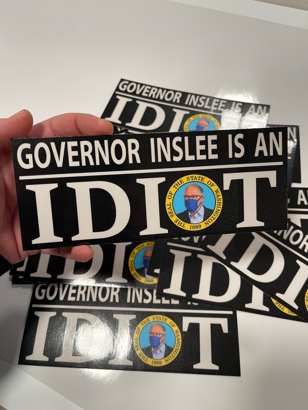 Governor Inslee is an Idiot BUMPER Sticker - Etsy