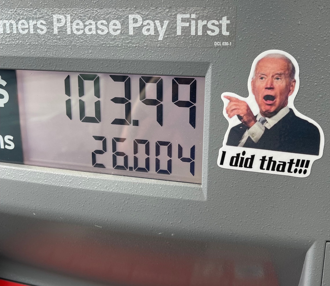 I Did That Gas Pump Stickers - Etsy