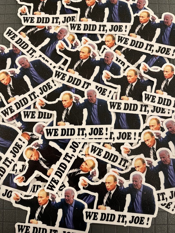 We Did It Joe and Putin Gas Pump Stickers - Etsy