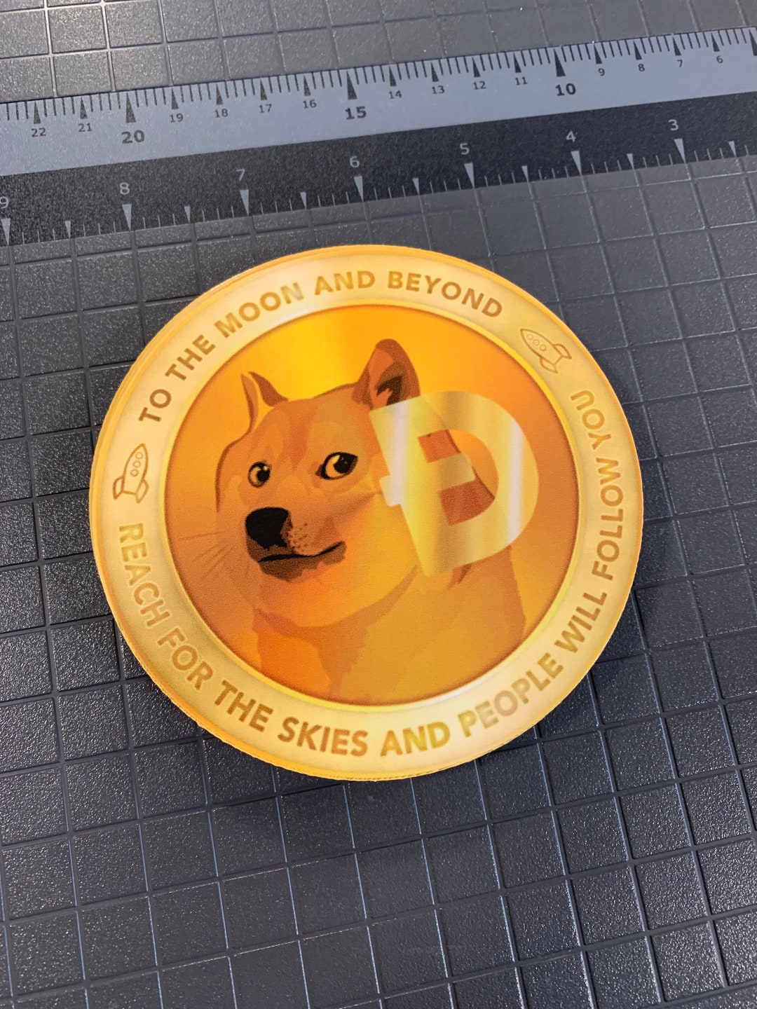 4x4 Dogecoin Sticker - Etsy