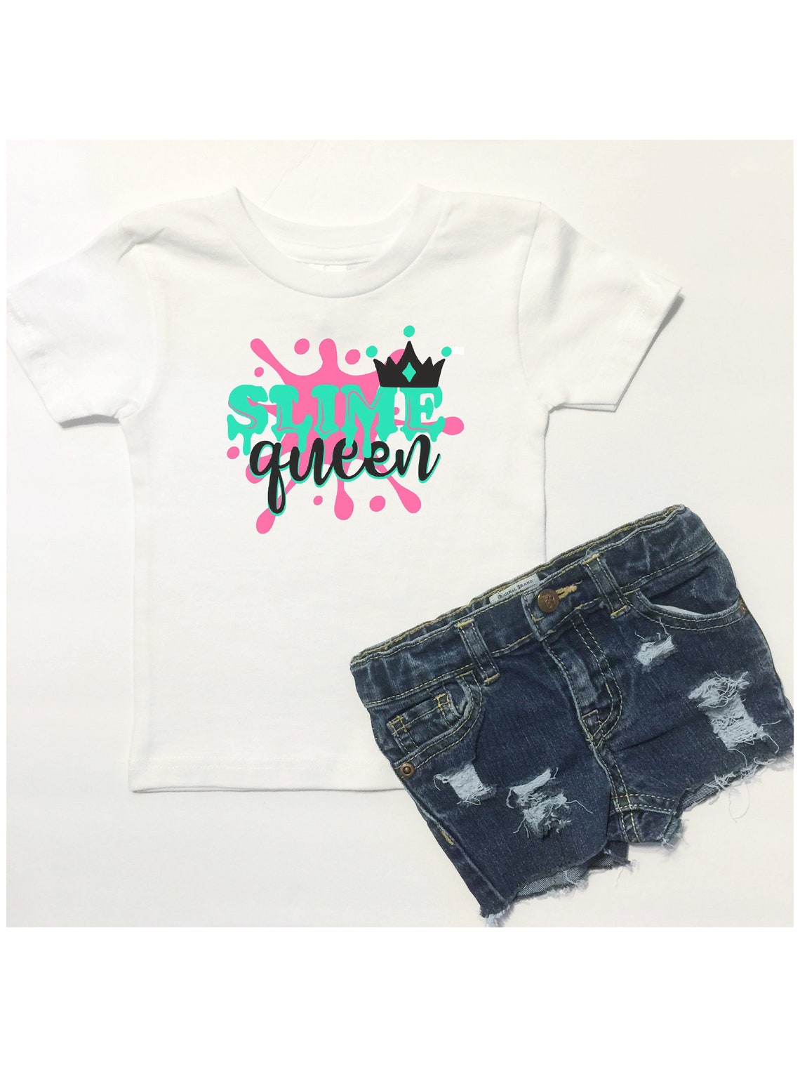 Slime Queen Girls Slime Shirt Slime Birthday Party Outfit | Etsy
