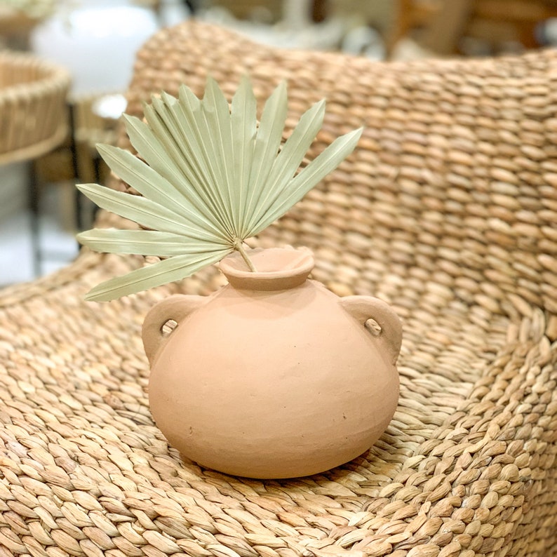 Decorative Terracotta Vase With Handles - Etsy