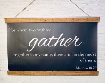 Verse Matthew 18 20 | Etsy