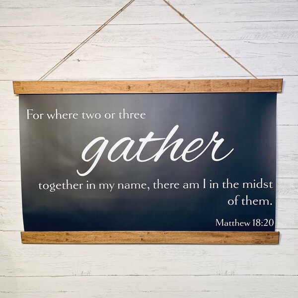 Verse Matthew 18 20 - Etsy