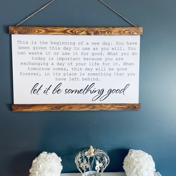 Wall Scroll With Quote - Etsy