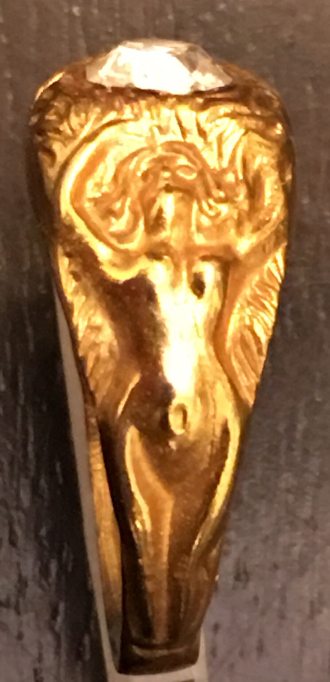 Venus Goddess of Love & Luck Vintage Ring With 1 Carat Egyptian Sun ...