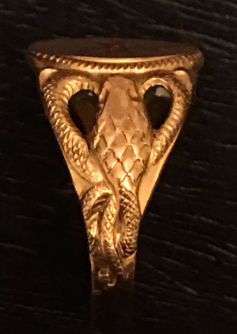 Star of Vishnu Sacred Temple Serpents Luck Ring - Etsy UK