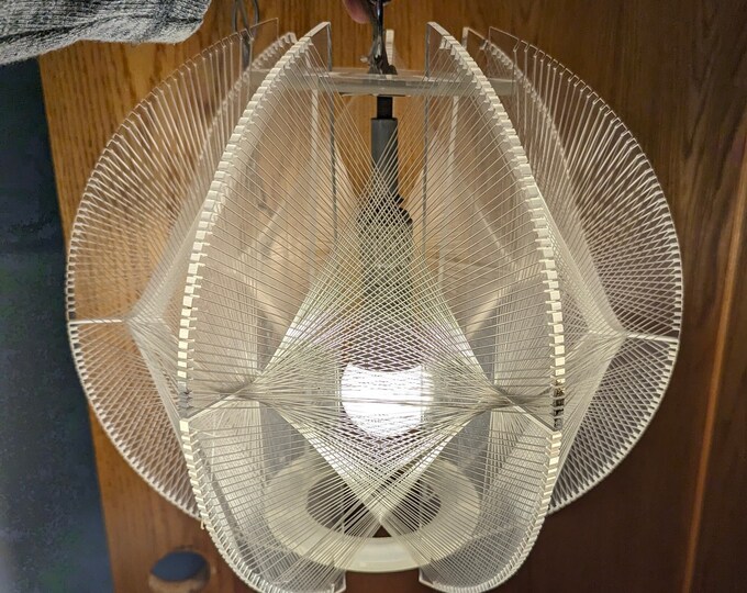 Lucite and Clear, Plastic String, Pendant With Cord/chain. - Etsy