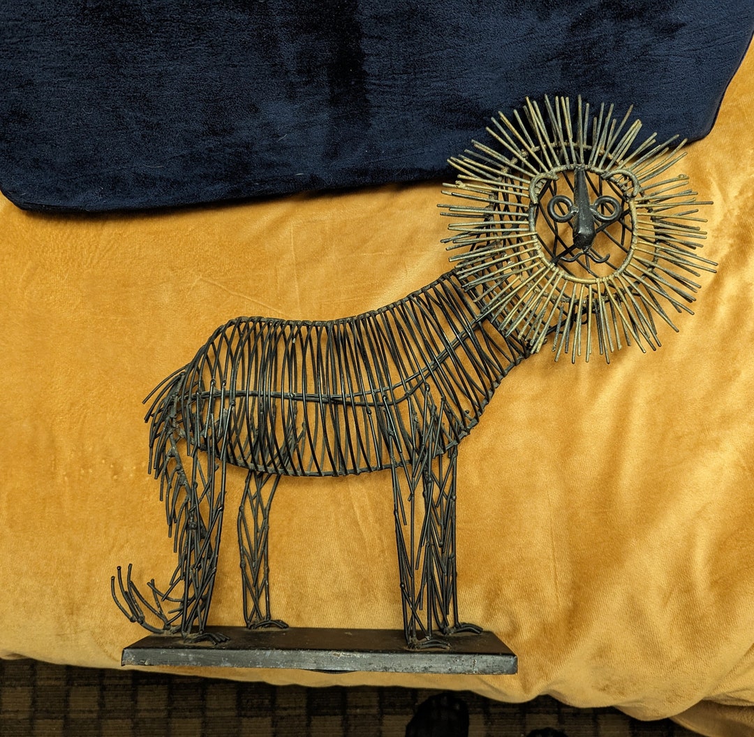 Brulist Wire Tiger Vintage Wire Art - Etsy