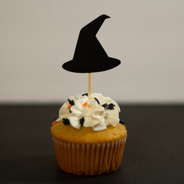 Witches Hat Cupcake Toppers - Etsy