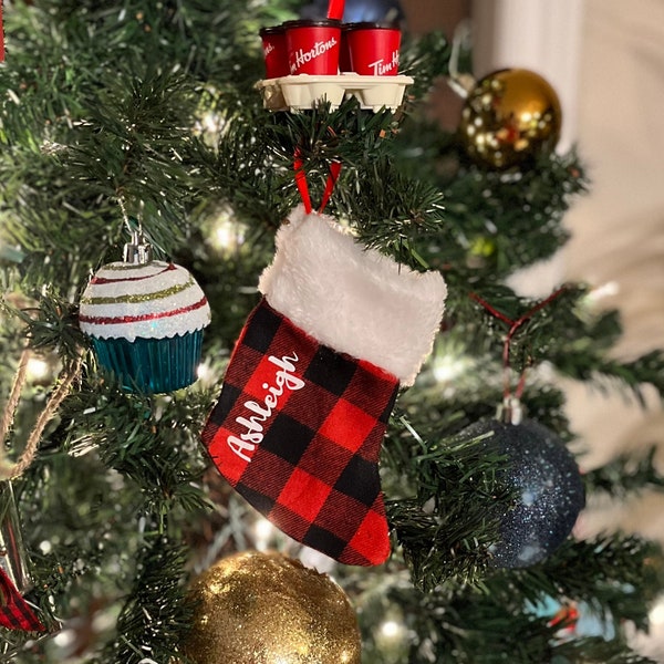 Plaid Stocking - Etsy