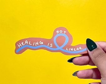Healing is Not Linear Sticker - Etsy