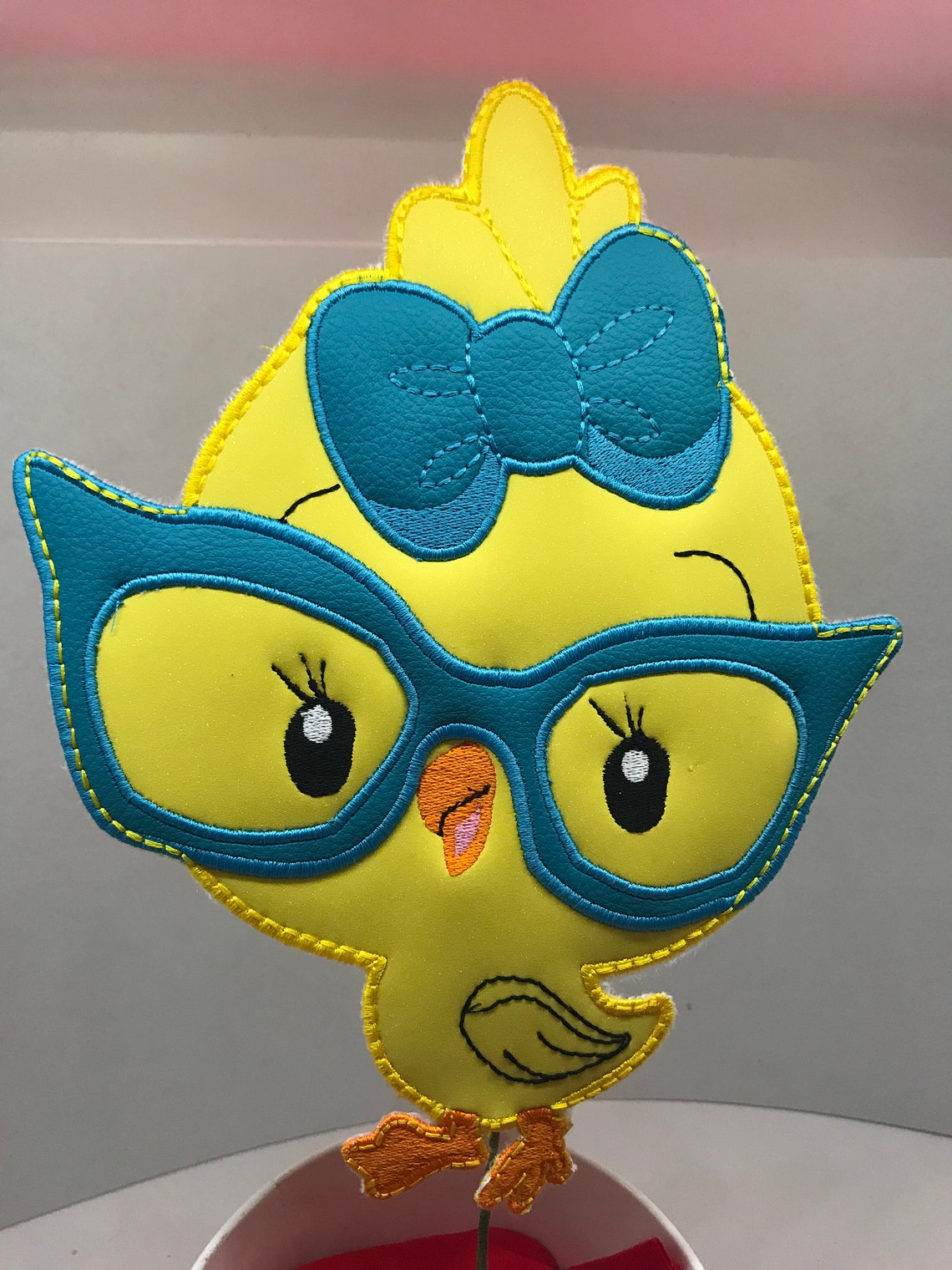 Yellow Chick or Easter Chick Yellow Bird with Leopard Print | Etsy