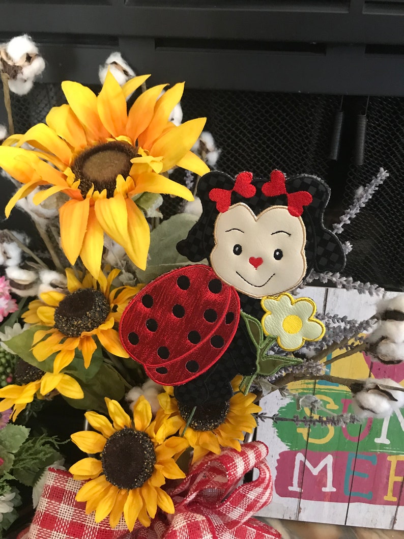 Lady Jo Ladybug Ladybug Pick Red and Black Ladybug Bug | Etsy