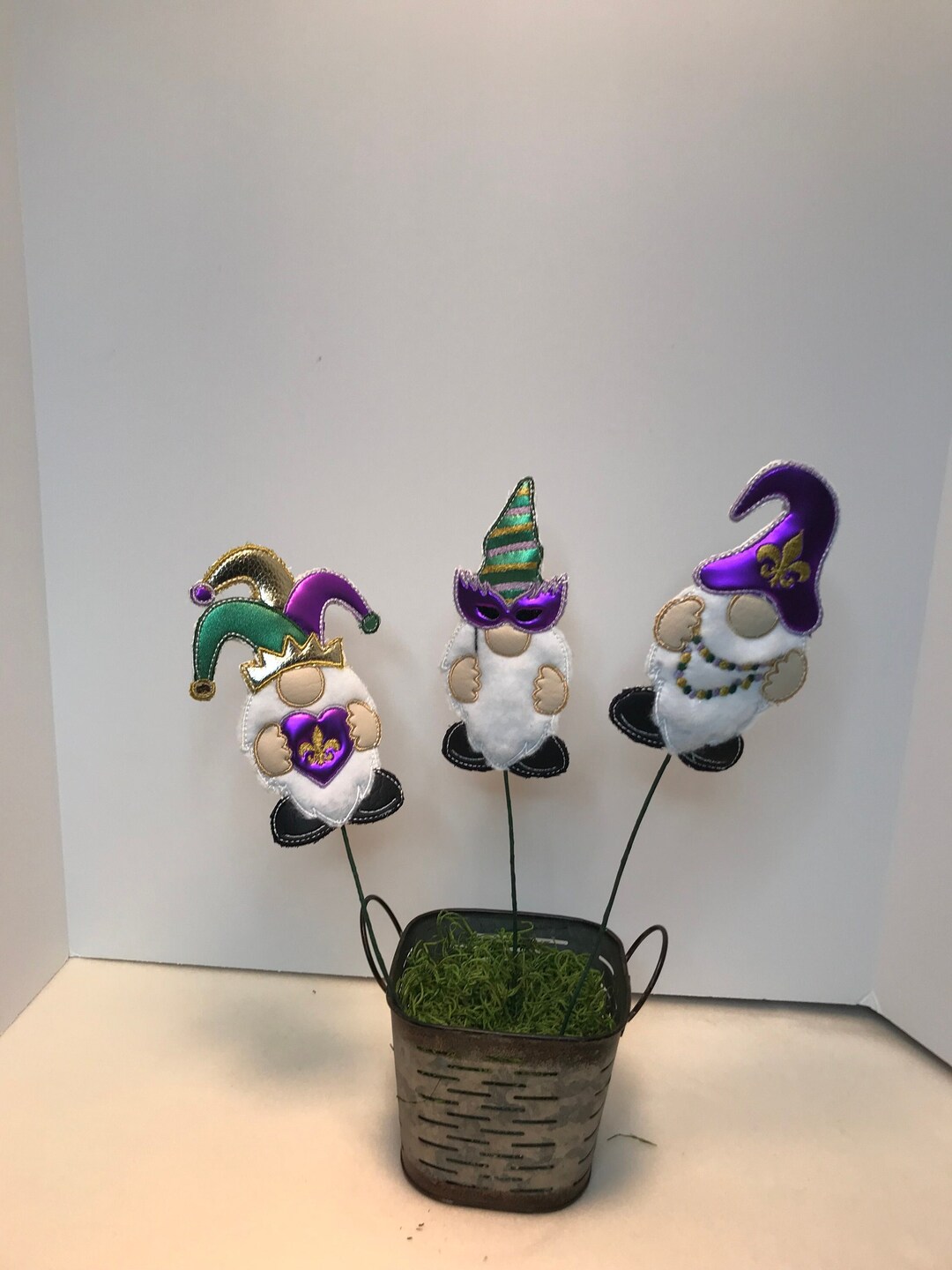 Mardi Gras Gnomes Picks - Etsy